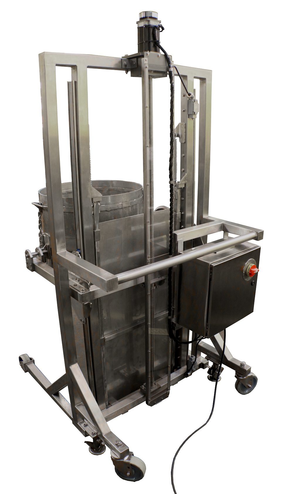 Our Work Feature Stainless Steel Mobile Lifter - Barnes Technical Products