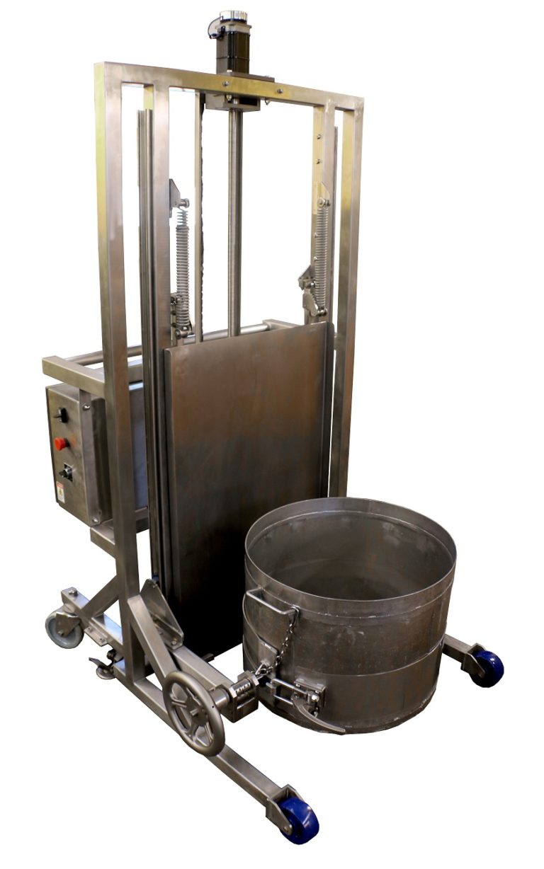 Our Work Feature Stainless Steel Mobile Lifter - Barnes Technical Products